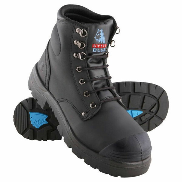 Steel Blue Argyle Bump Toe Cap Work Boot 332102 Black Size Uk7 Eu41 for ...