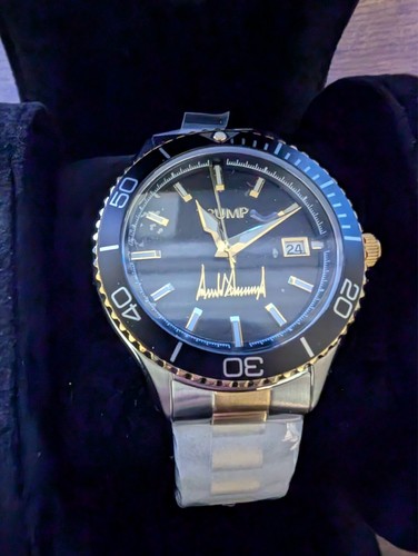 Donald Trump Fight Fight Fight watch! Two tone silver and gold black ...