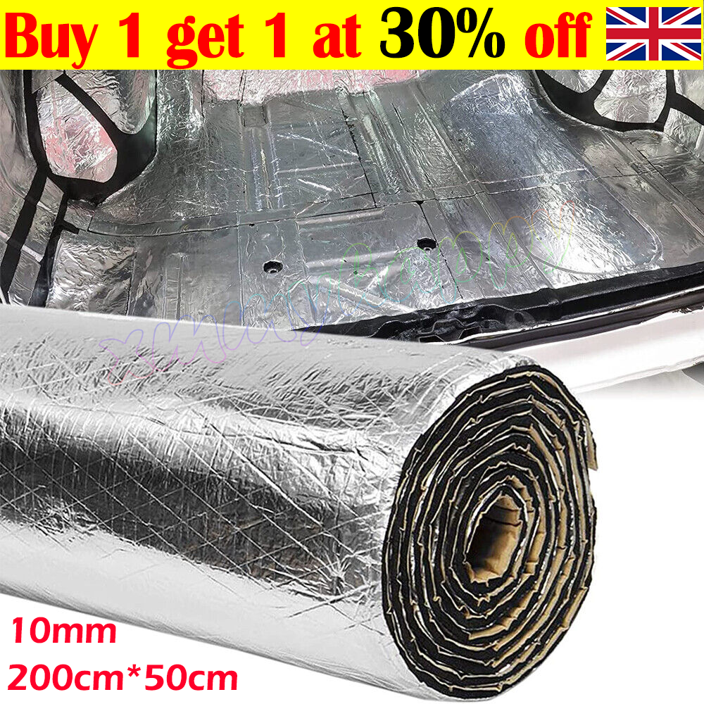 2m Sound Deadening Roll Car Van Heat Insulation 10mm Thick Closed Cell ...