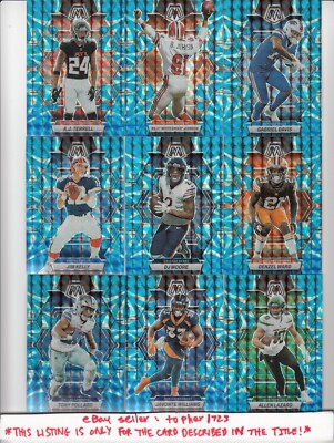 2023 Panini Mosaic Parallel Reactive Blue BILLY WHITE SHOES JOHNSON #11 ...