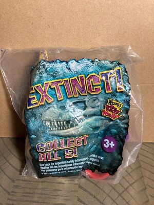Wendy's 2001 Kids Meal Toy Extinct! Plush Backpack Clip Stegosaurus ...