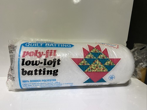 POLY-FIL LOW-LOFT BONDED POLYESTER BATTING Twin Size SEAMLESS 72 X 90 ...