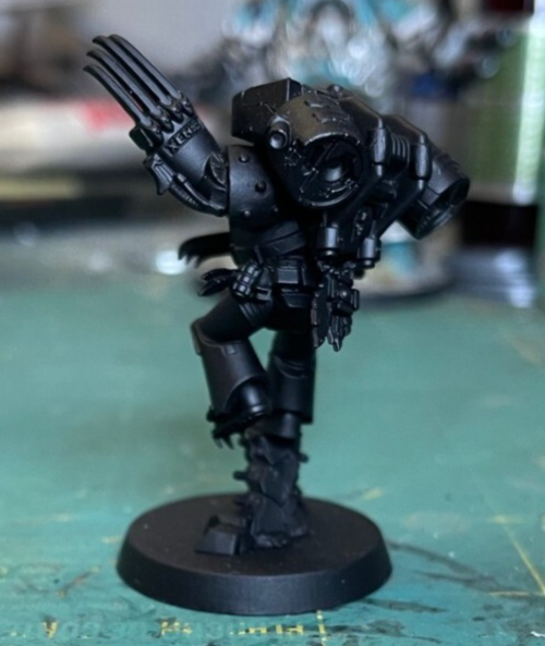 Warhammer 40K Space Marine Raven Guard plastic jump pack MKVI champion ...