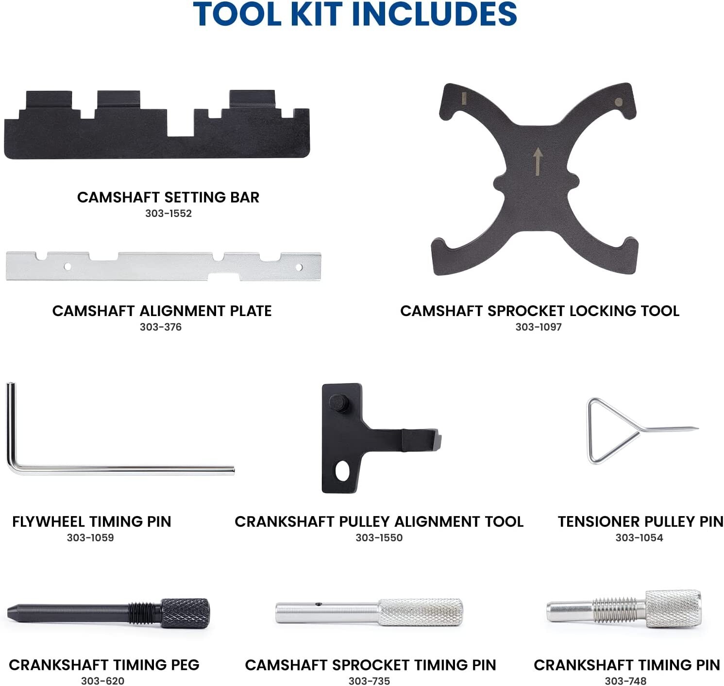 9PCS Engine Timing Camshaft Locking Tool for Ford Focus Fiesta C Max 1 ...