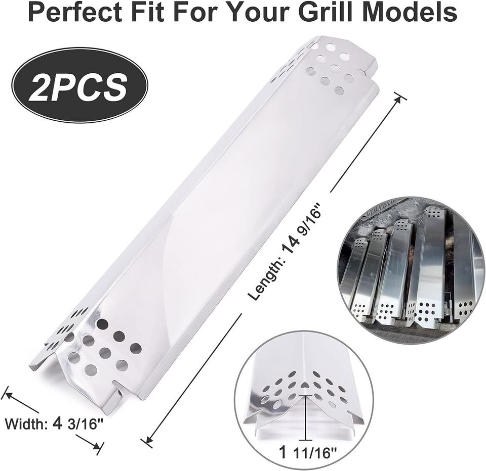 Heat Plate Shield Flame Tamer Replacement for Nexgrill Backyard Grill ...