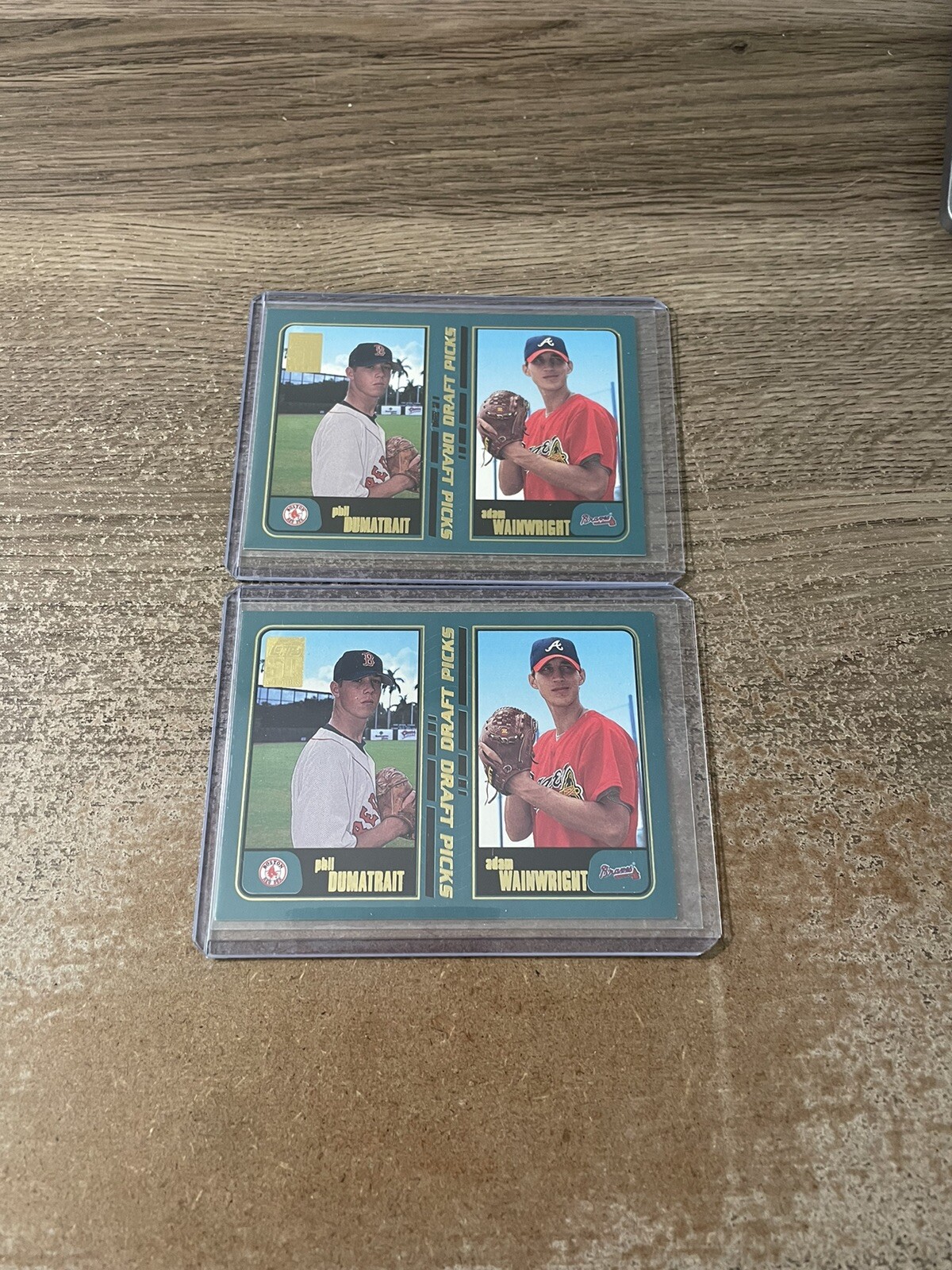 (2) 2001 Topps #355 DRAFT PICKS PHIL DUMATRAIT ADAM WAINWRIGHT Rookie ...
