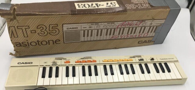 Vintage Casio Casiotone Mt-35 MT35 Electronic Music Keyboard ...