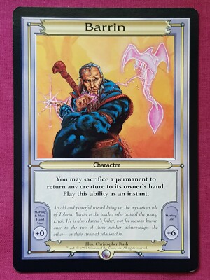 Magic The Gathering BARRIN OVERSIZED CARD Vanguard MTG | eBay Australia