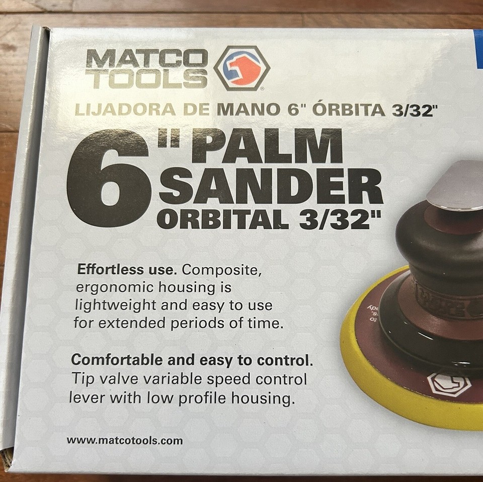 Matco Orbital 3/32" Palm Sander 6" MT2132 New | eBay