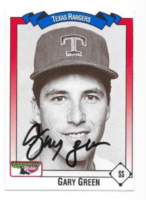 GARY GREEN 1993 KEEBLER TEXAS RANGERS AUTOGRAPHED SIGNED | eBay