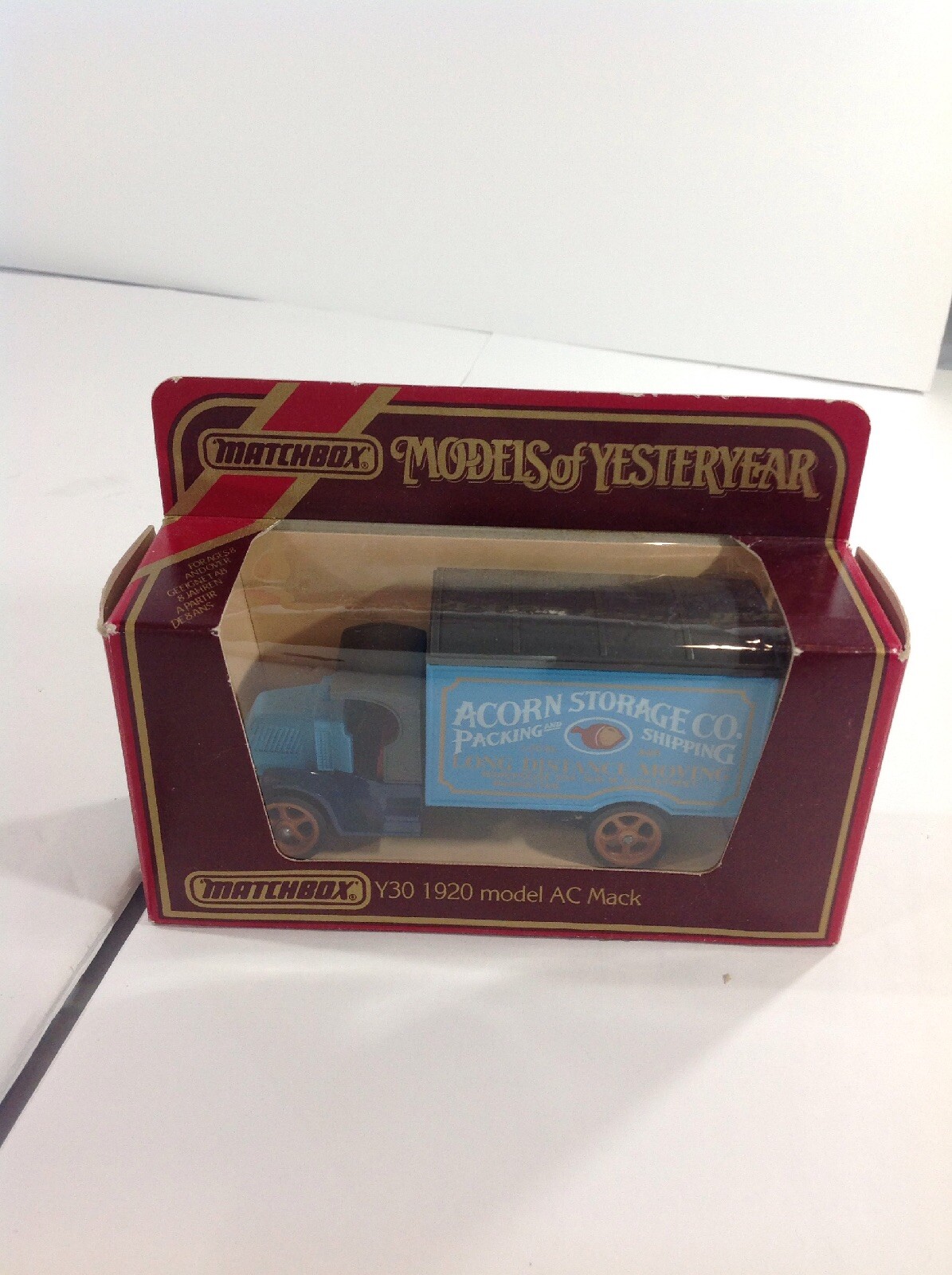 Matchbox Y-30 1920 Mack Truck Model AC Acorn Storage Co. Models of ...