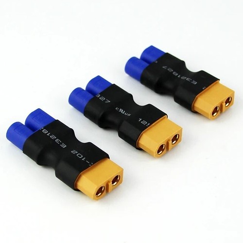 3pcs XT60 Female to EC3 Male No Wire Adapter for RC Lipo Battery/ESC ...