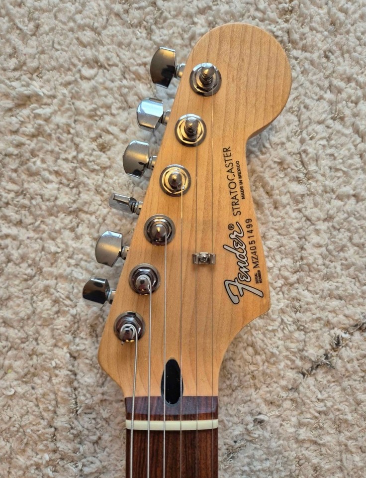 Fender Mexican Stratocaster Electric Guitar - Sage Green Metallic | eBay UK