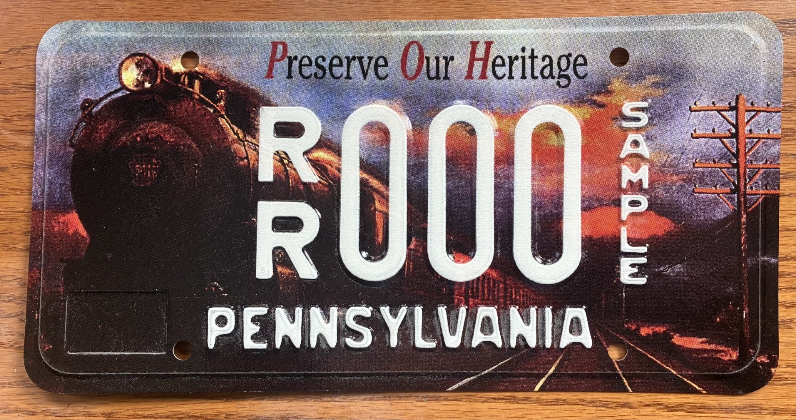 1998 Pennsylvania Railroad Preserve Heritage Sample License Plate PA ...
