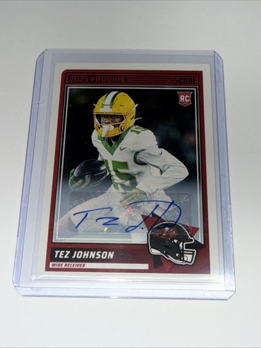 2025 Score Tez Johnson RC Autograph | eBay