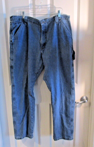 VTG WRANGLER CARPENTER JEANS RELAXED FIT MENS 38X32 HAMMER LOOP | eBay