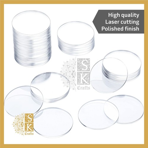 Quality Laser Cut Circle Discs Rounds of Perspex Acrylic Plastic - Made ...