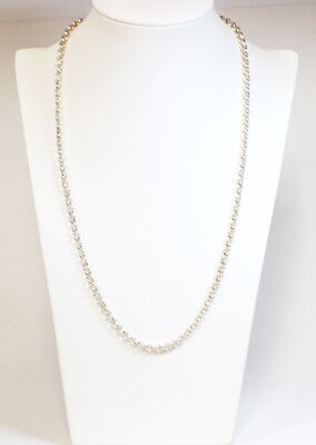 Fine Silver .999 Rolo Link Chain 20" | eBay