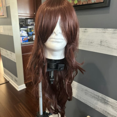 Dark Brown Wavy with bangs Dva Overwatch Cosplay Costume Fashion Wig | eBay