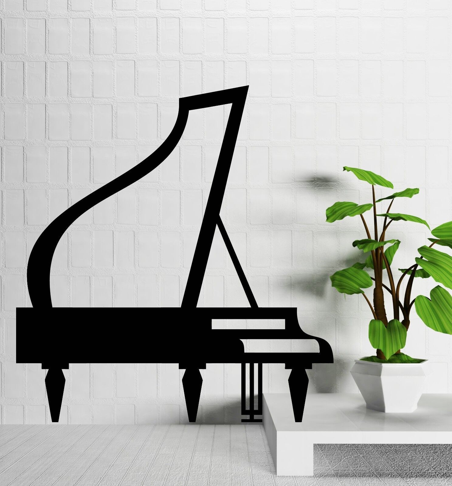 Wall Stickers Vinyl Decal Piano Concert Piano Music Room Art Decor ...
