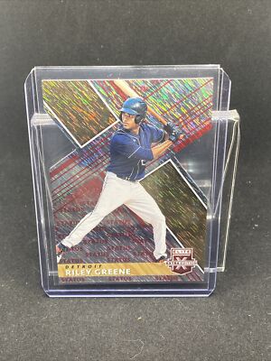 2019 Elite Extra Edition Riley Greene Status Emerald Die-Cut Prospect ...