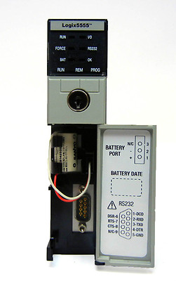 ALLEN BRADLEY 1756-L55/A CONTROLLOGIX PROCESSOR w/ 1756-M13/A 1.5M BYTE ...