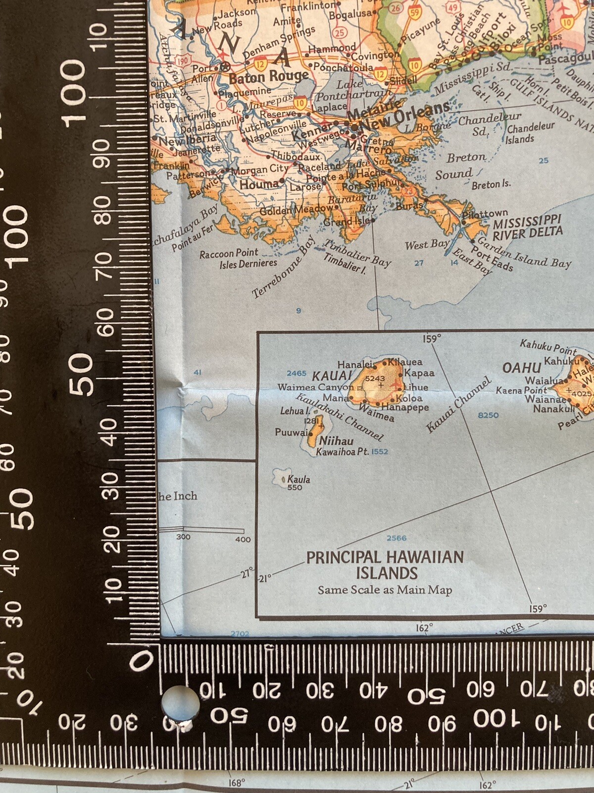 Vintage National Geographic Map / Poster - Portrait USA NASA GEC - July ...