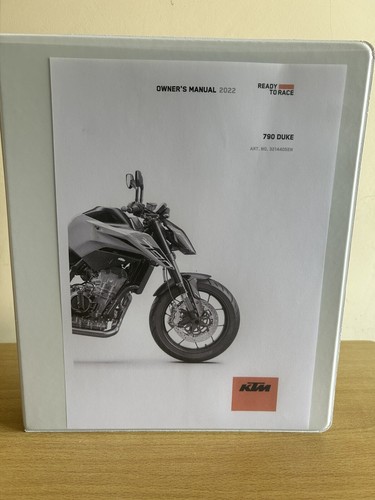 KTM 790 DUKE (EU VERSION) 2022 OWNER MANUAL FOLDER | eBay