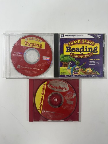 Lot Of 3 Jump Start PC CD ROM Games Windows 95 (Reading, Typing ...