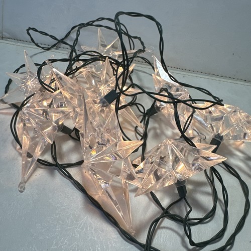 Vintage Holiday Time Bethlehem Star Light Set 13ft 9 Stars/Lights ...