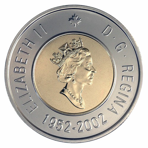 🇨🇦 Canada 2 (Two) Dollars $2 Coin, Bi-Metallic Toonie, Polar Bear, 2002 ...