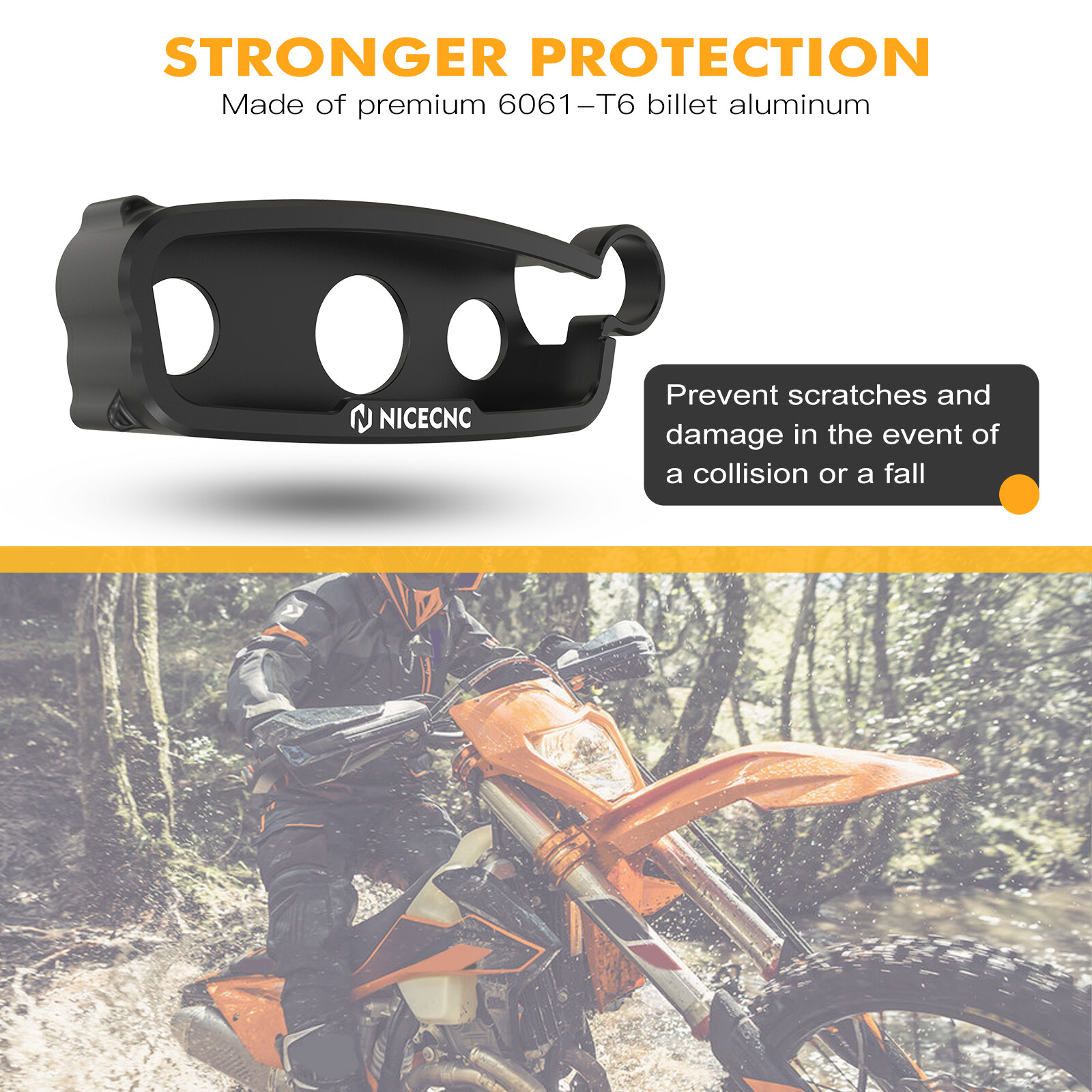 NiceCNC Speedo Protector Odometer Guard For KTM FREERIDE E-XC/250R/350 ...