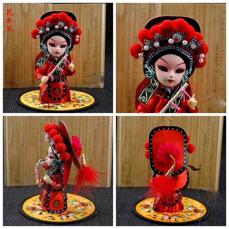 Chinese Beijing Peking Opera Characters Silk Dolls Folk Features ...