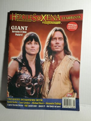 Hercules & Xena Warrior Princess 1998 Yearbook Topps Magazine | eBay