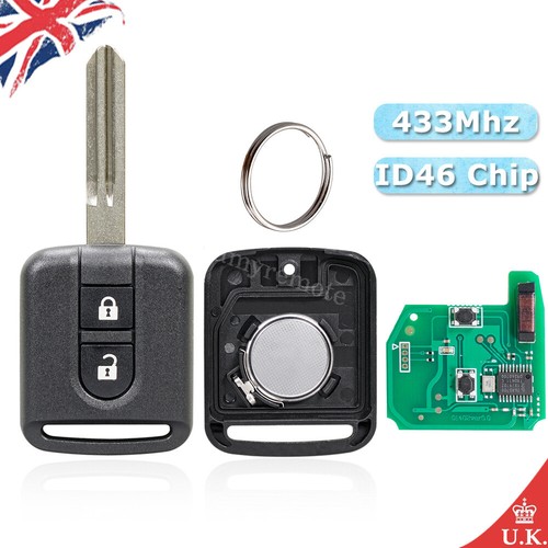 For Nissan Micra K12 2003 2004 2005 2006 2007 2008 2009 2010 Remote Key ...