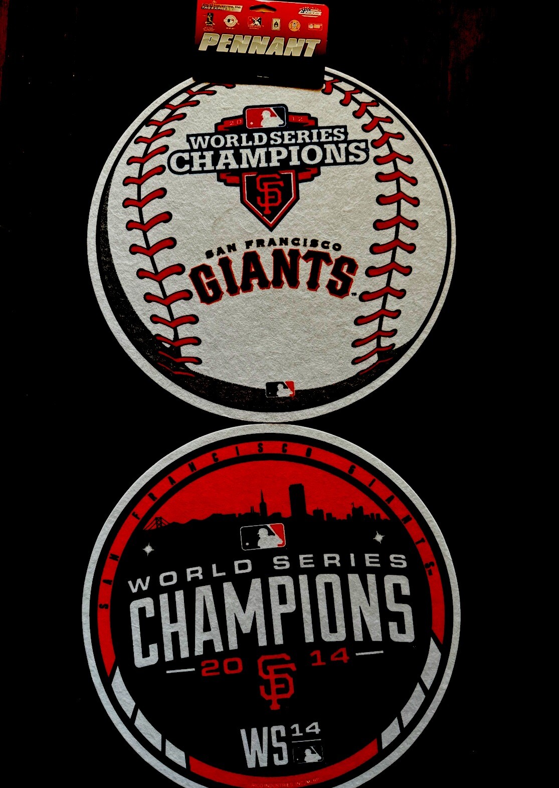 2ct 2012 & 2014 San Francisco SF Giants World Series Champs Round ...