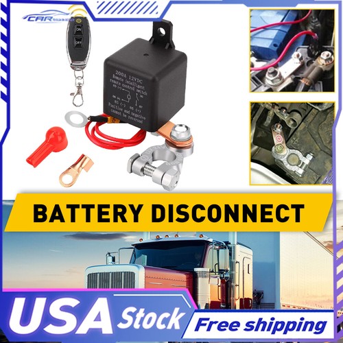 Car Battery Switch Disconnect Power Kill Master Cut Off Isolator Remote Control | eBay