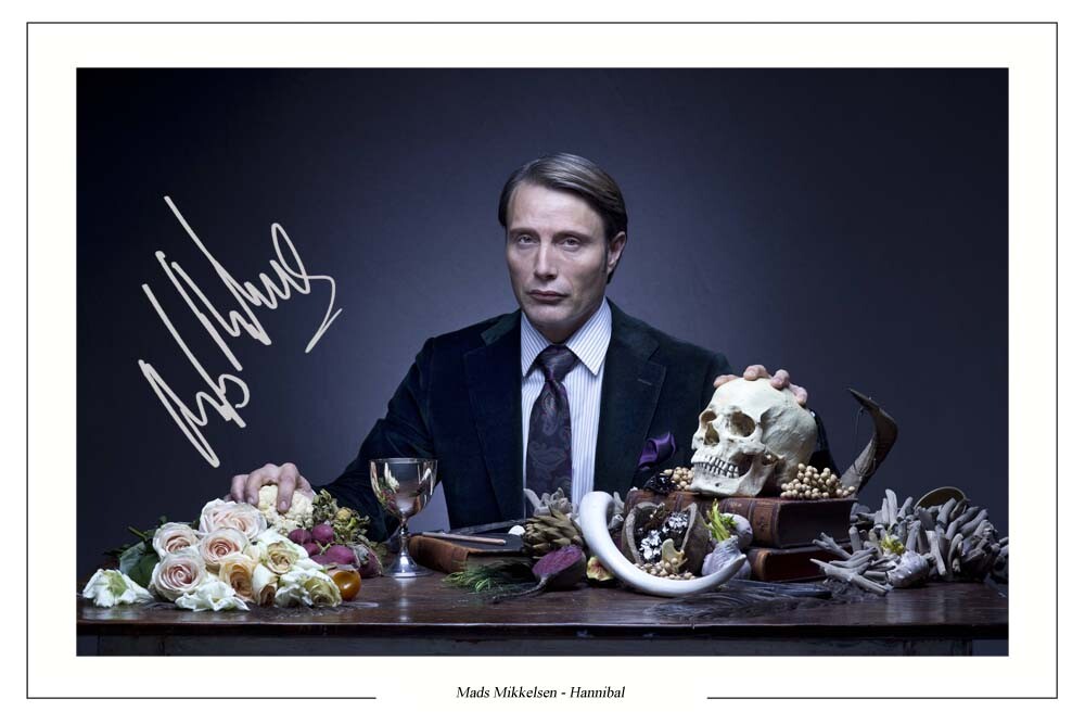 MADS MIKKELSEN SIGNED PHOTO PRINT AUTOGRAPH HANNIBAL | eBay