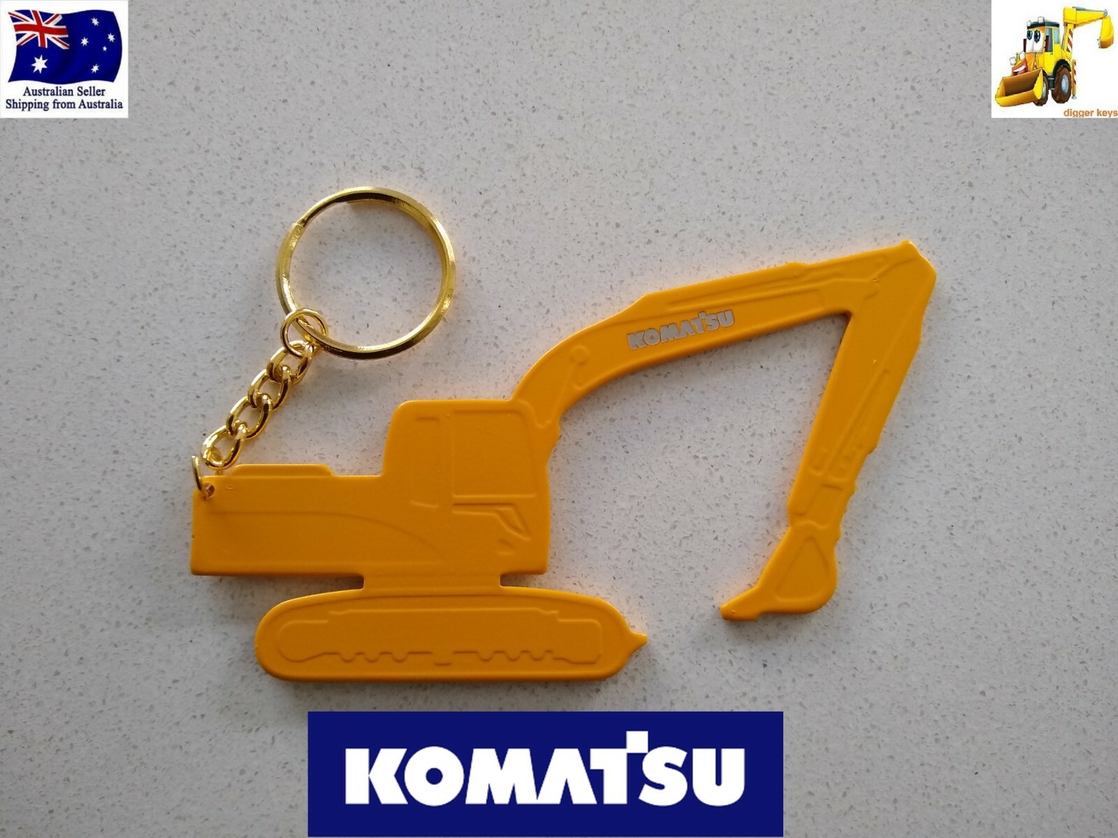 Komatsu Excavator Plant Digger Keyring Bottle Opener FREE POST | eBay ...