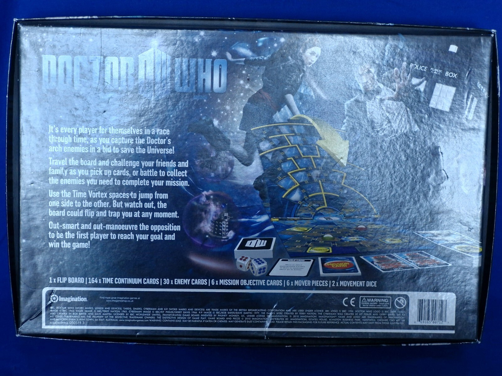 Doctor Who-The Time Wars Family Board Game-Flip board action-2009 ...