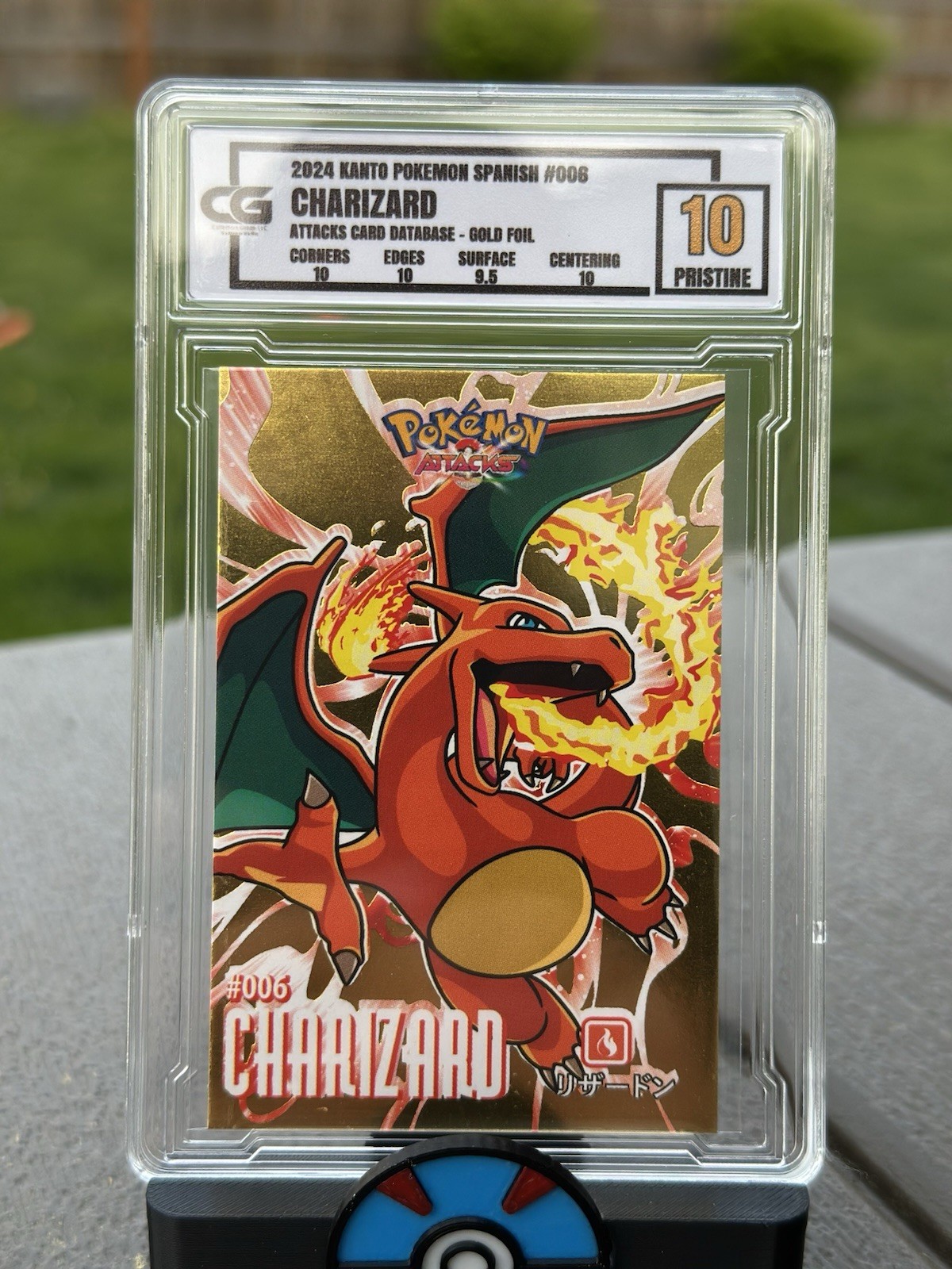 2024 Charizard Kanto Pokemon Spanish CG 10 Pristine Attacks Database ...