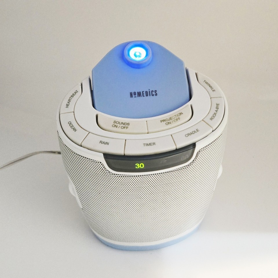 Homedics SS-3000 Soundspa Lullaby Projection Sound Machine Baby Soother ...