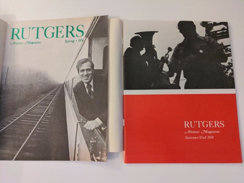 Rutgers Alumni Magazine - 2 issues - Spring + Summer/Fall 1974 - great ...