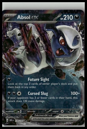 2023 SCARLET & VIOLET OBSIDIAN FLAMES 135/197 ABSOL EX FULL ART HOLO | eBay