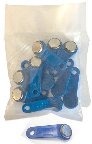 Blue Keytabs iButtons for iButton Job Site Time Clock | eBay