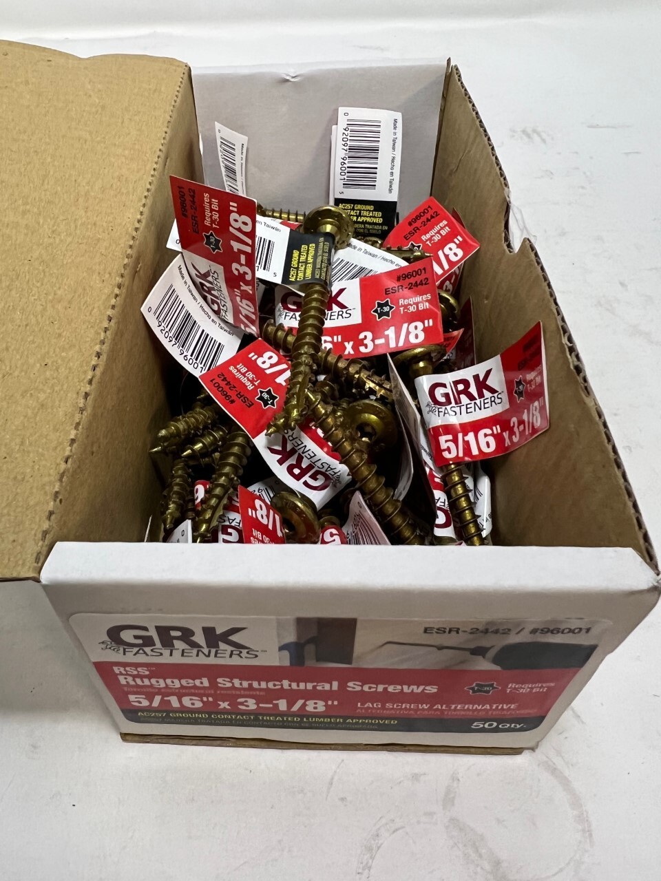 GRK 5/16 in. x 3-1/8 in. RSS Star Drive Washer Head Alternative (50 ...