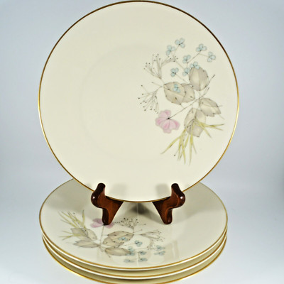 4 Rosenthal Parisian Spring Salad Plates Gold Trim | eBay
