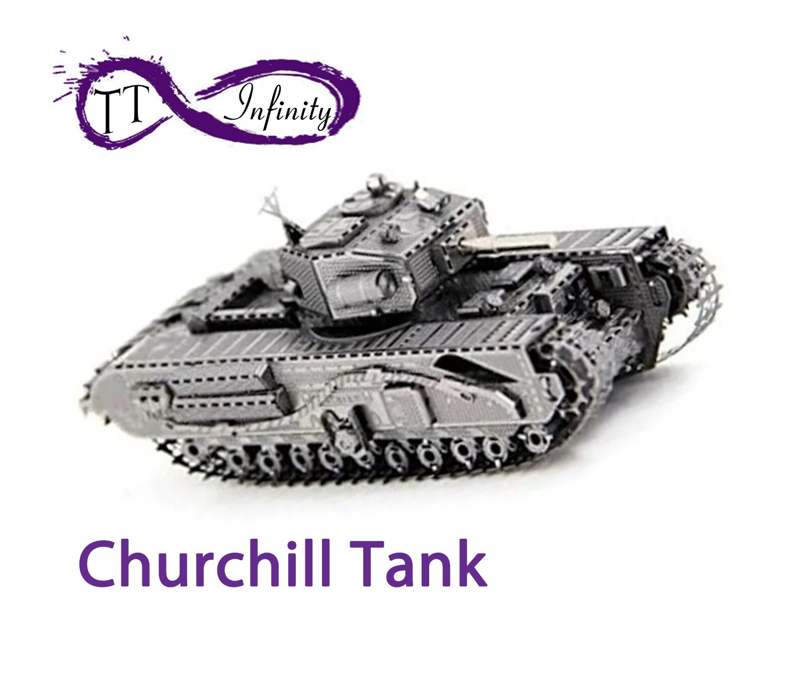 Metal Model Tanks Sherman Churchill Chieftain 3D Metal Model DIY Kits ...