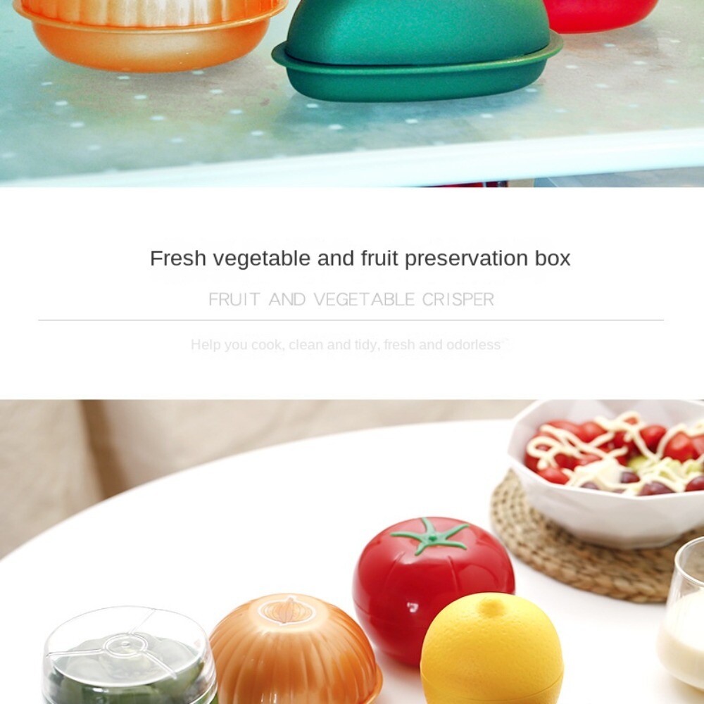 Avocado Keeper Onion Saver Box Tomato Storage Container Food Sealed ...
