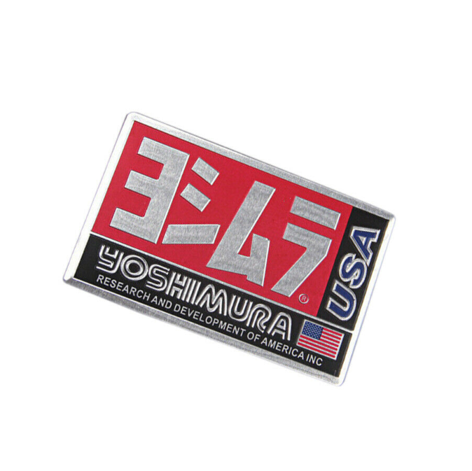 2x Yoshimura Sticker Aluminium Heat-resistant Motorcycle Exhaust Pipe ...